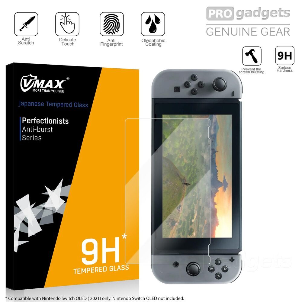 VMAX Nintendo Switch OLED Tempered Glass Screen Protector